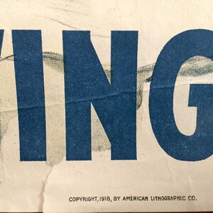 Original 1918 Help Him Win by Saving and Serving WWI Poster – Buy ...