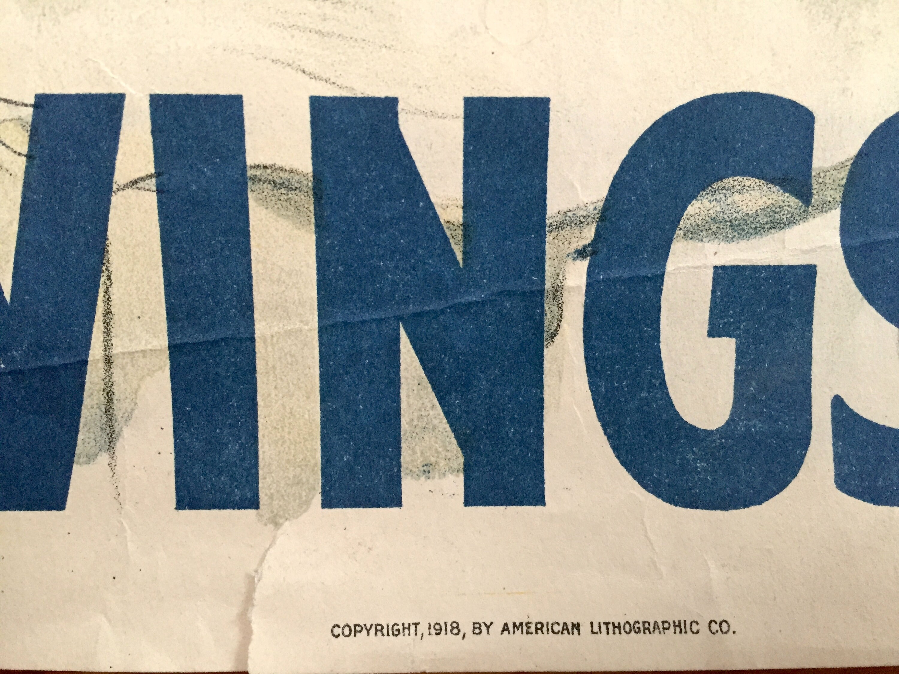 Original 1918 Help Him Win by Saving and Serving WWI Poster – Buy ...