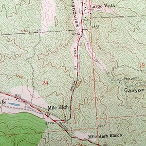 Antique Valyermo California 1958 US Geological Survey - Etsy