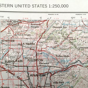 Antique Santa Ana, California 1959 US Geological Survey Topographic Map ...