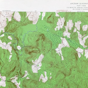 Antique Ancram, New York 1960 US Geological Survey Topographic Map ...