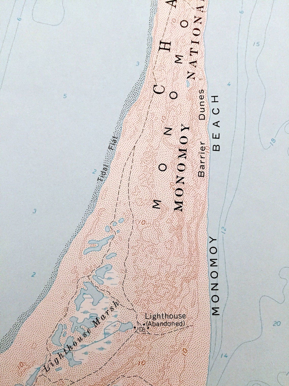 Antique Monomoy Point Massachusetts 1974 US Geological Survey - Etsy