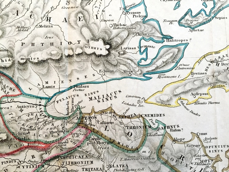 Antique 1830 Ancient Greece Map by J&C Walker John Murray and - Etsy