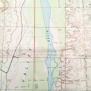 Antique Overton SE, Nevada 1983 US Geological Survey Topographic Map ...