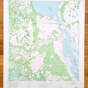 Antique Geneva, Florida 1953 US Geological Survey Topographic Map ...