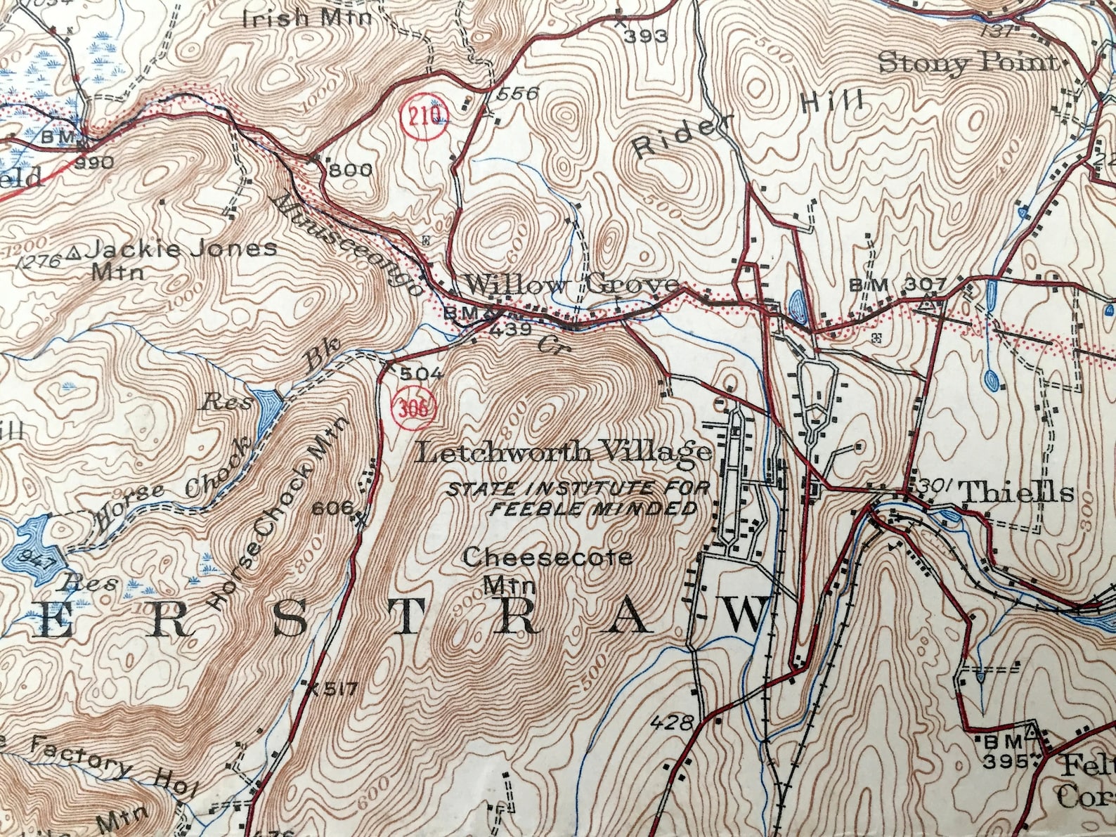 Antique Ramapo, New York 1938 US Geological Survey Map – Spring Valley ...