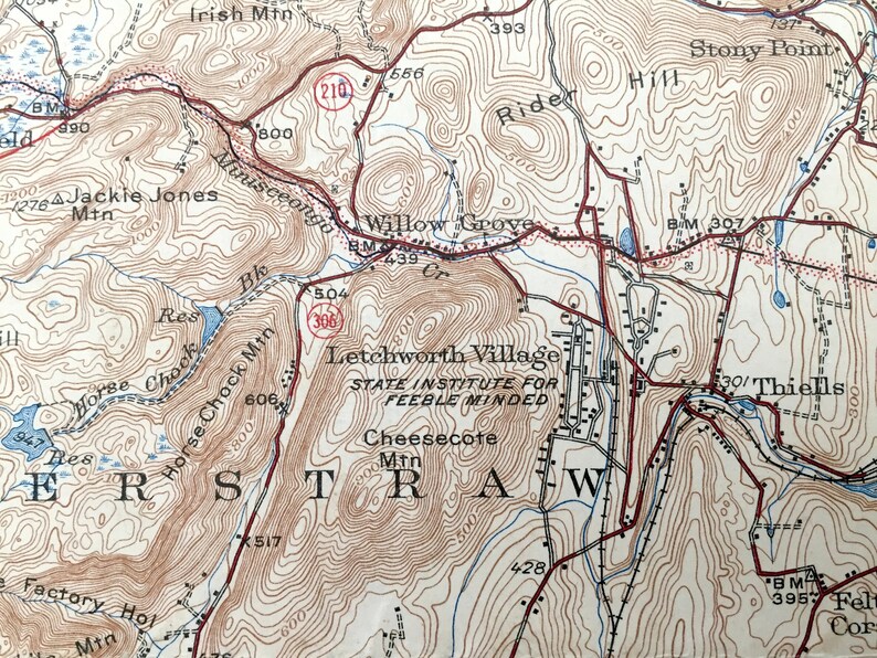 Antique Ramapo, New York 1938 US Geological Survey Map – Spring Valley ...