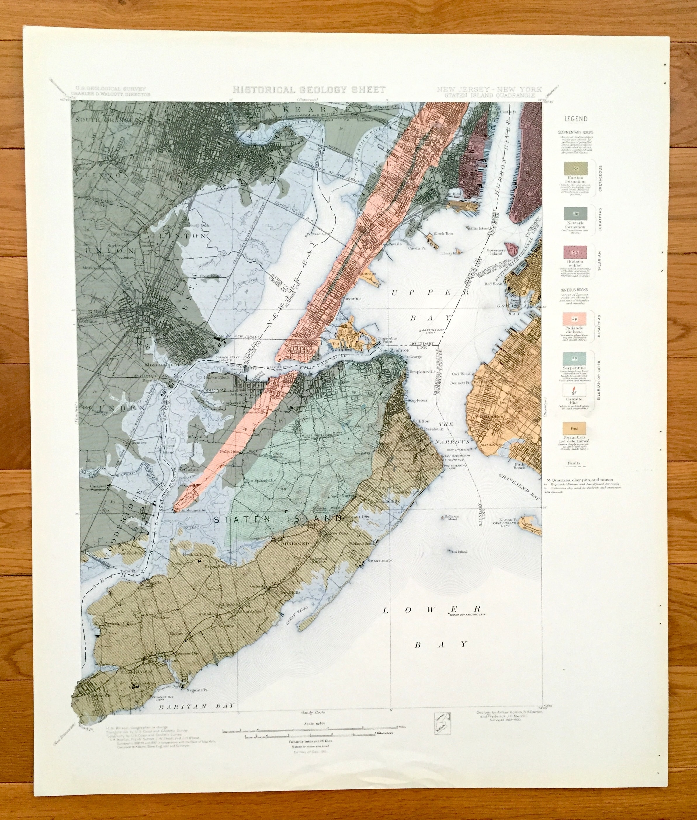 Staten Island Topographic Map