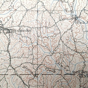 Antique Wedowee, Alabama 1902 US Geological Survey Topographic Map ...