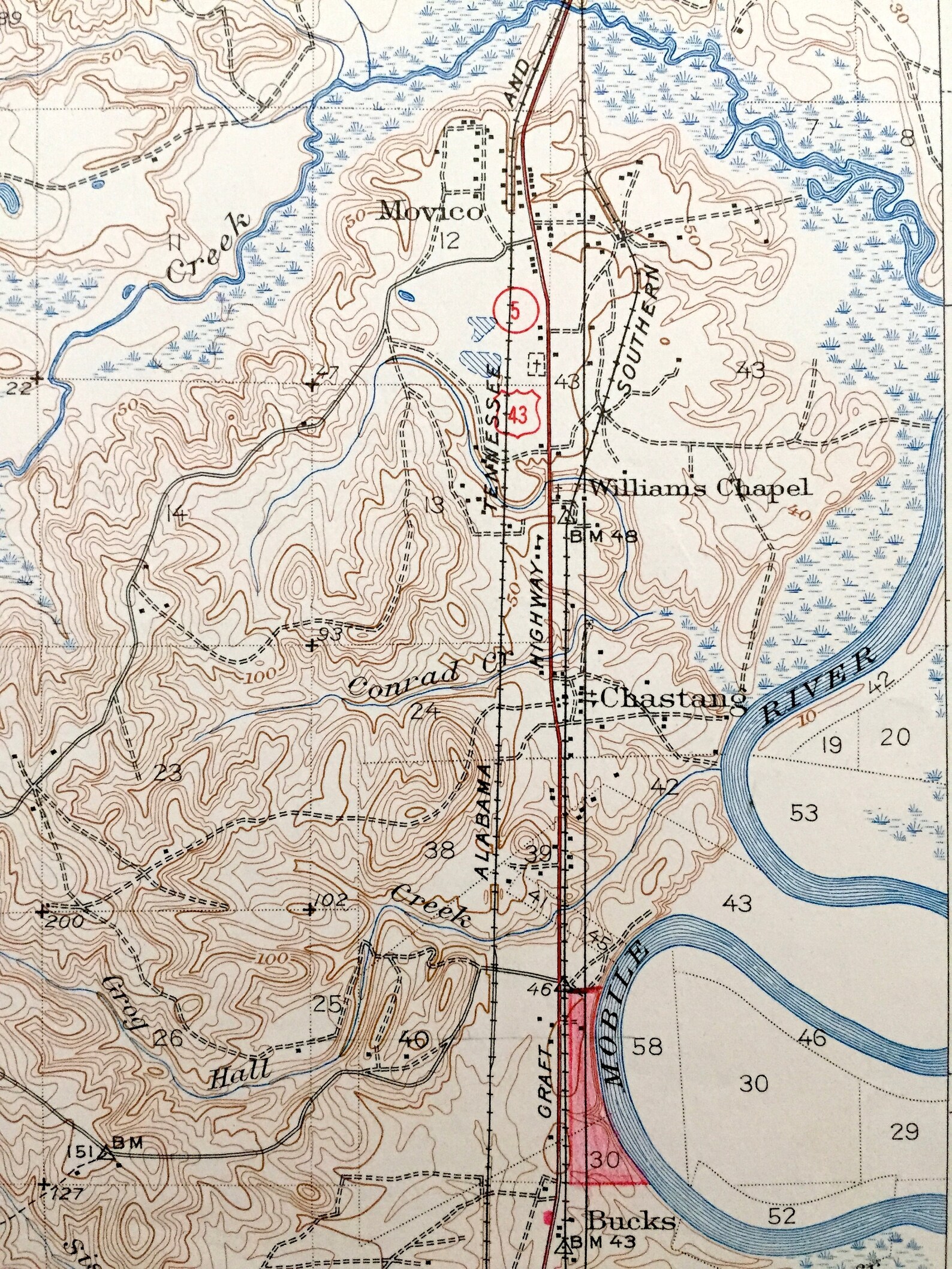 Antique Citronelle Alabama 1946 US Geological Survey | Etsy