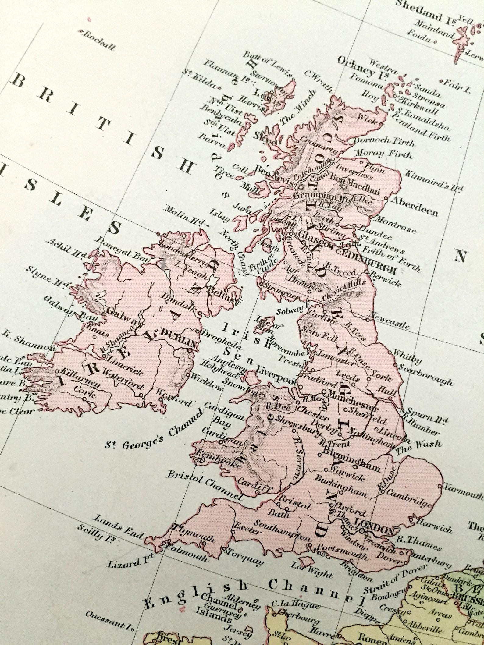 Antique 1888 Europe Map From A & C Black's World Atlas | Etsy