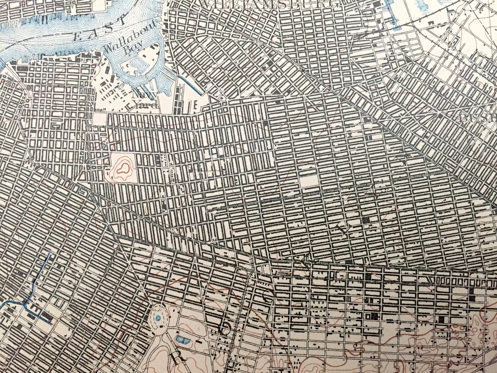 Antique Brooklyn & Queens New York City 1900 US Geological | Etsy