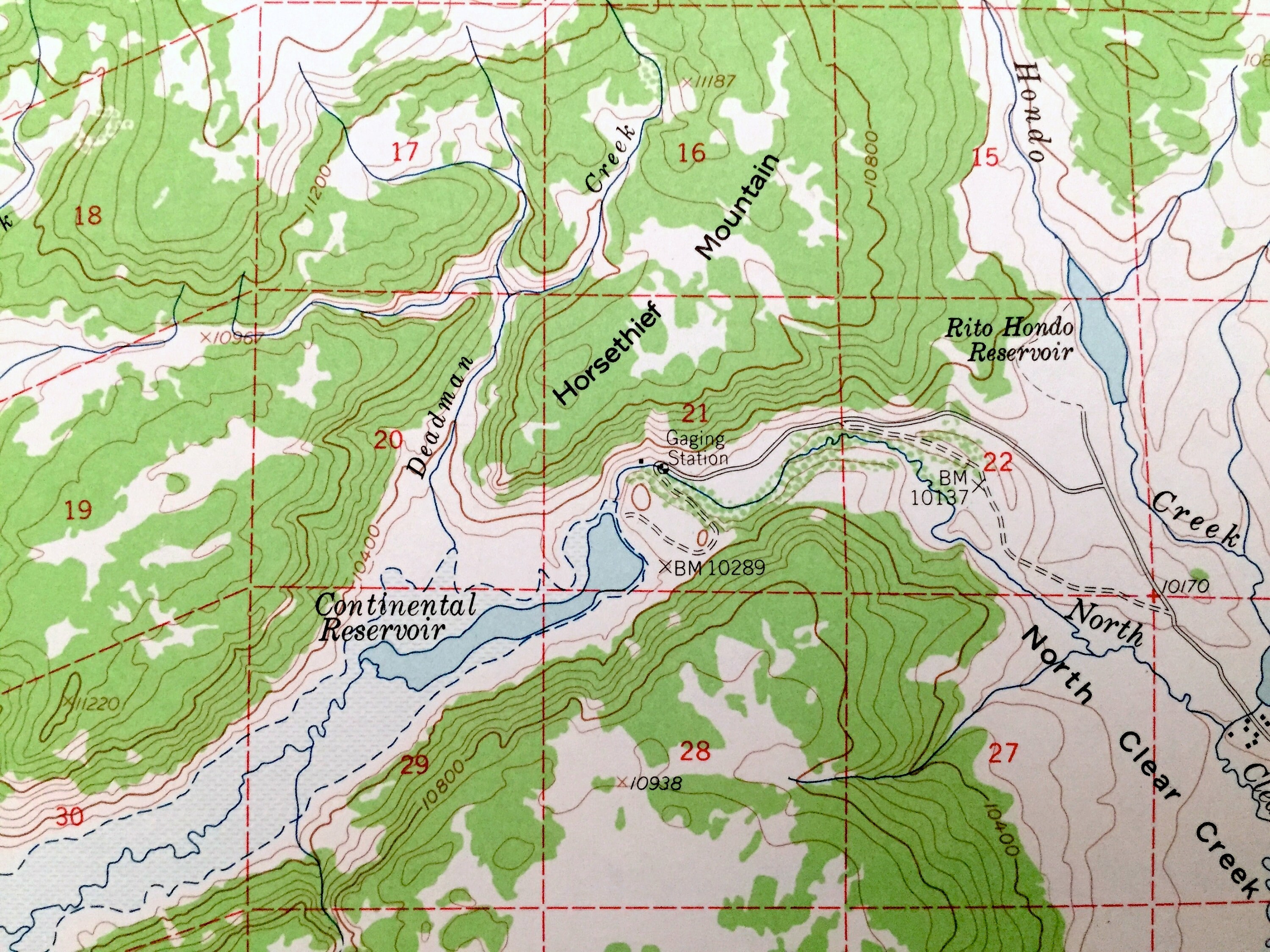 Antique Bristol Head, Colorado 1959 US Geological Survey Topographic ...