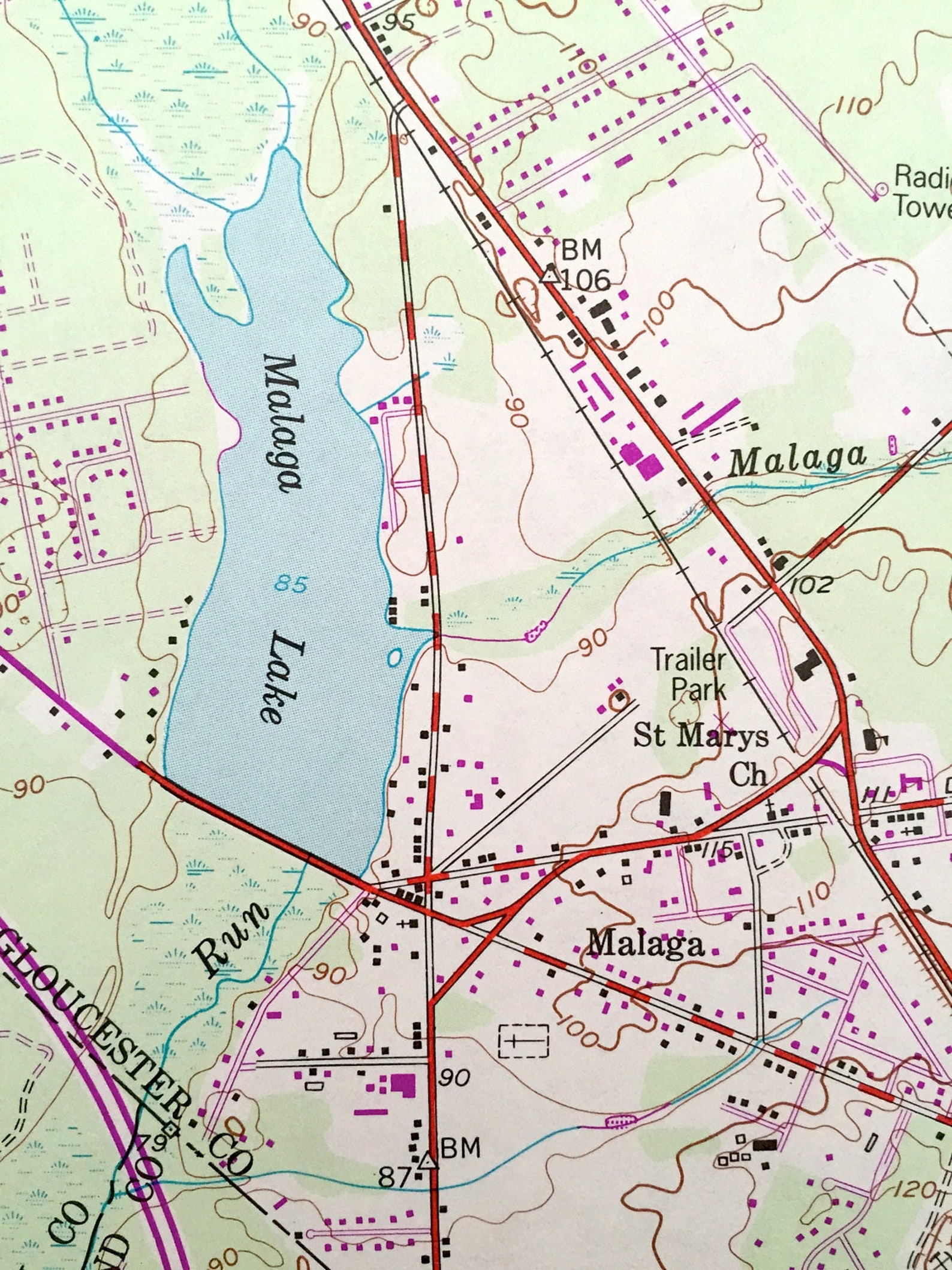 Antique Newfield New Jersey 1953 US Geological Survey | Etsy