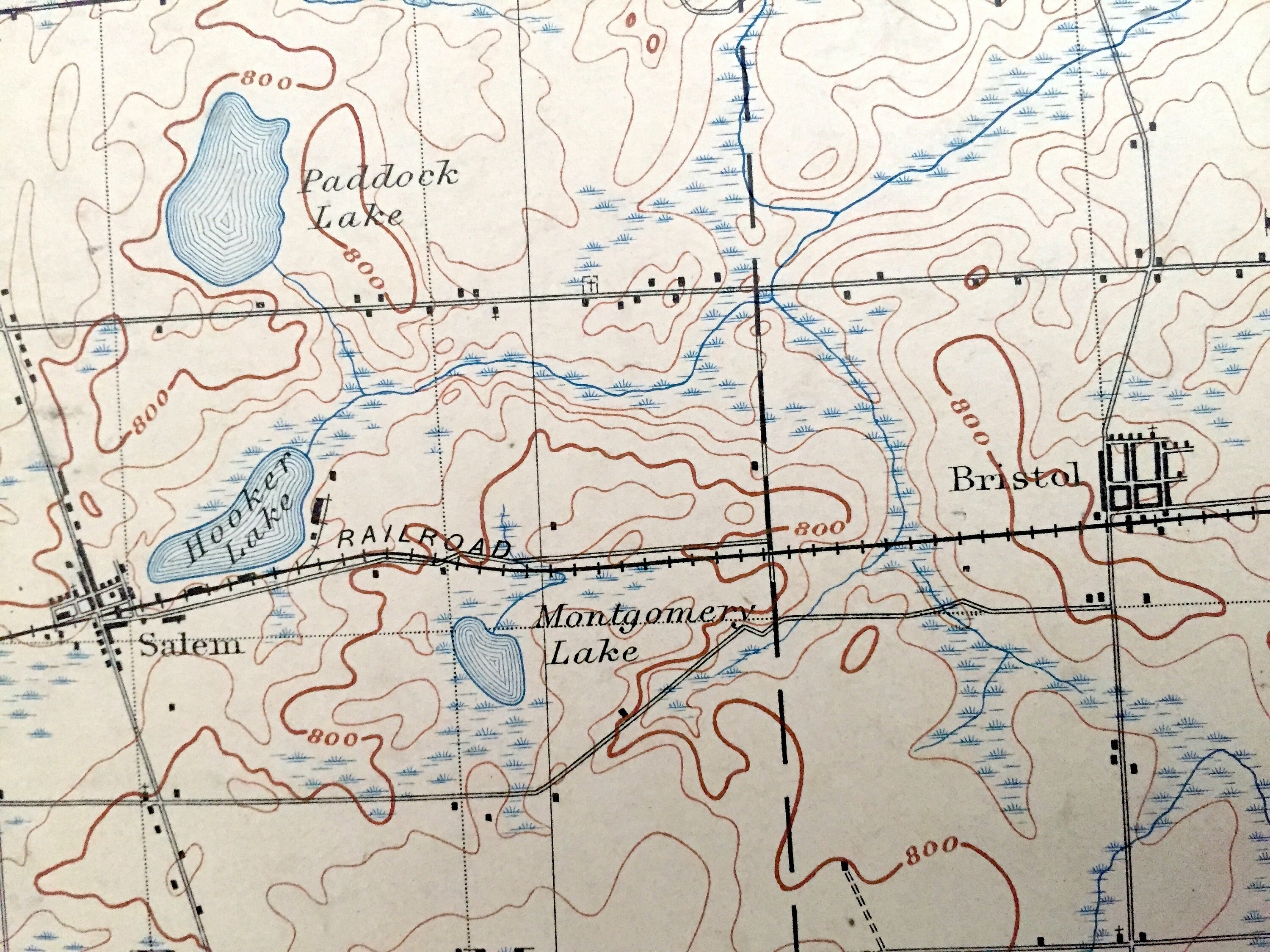 Antique Silver Lake, Wisconsin 1906 US Geological Survey Topographic ...