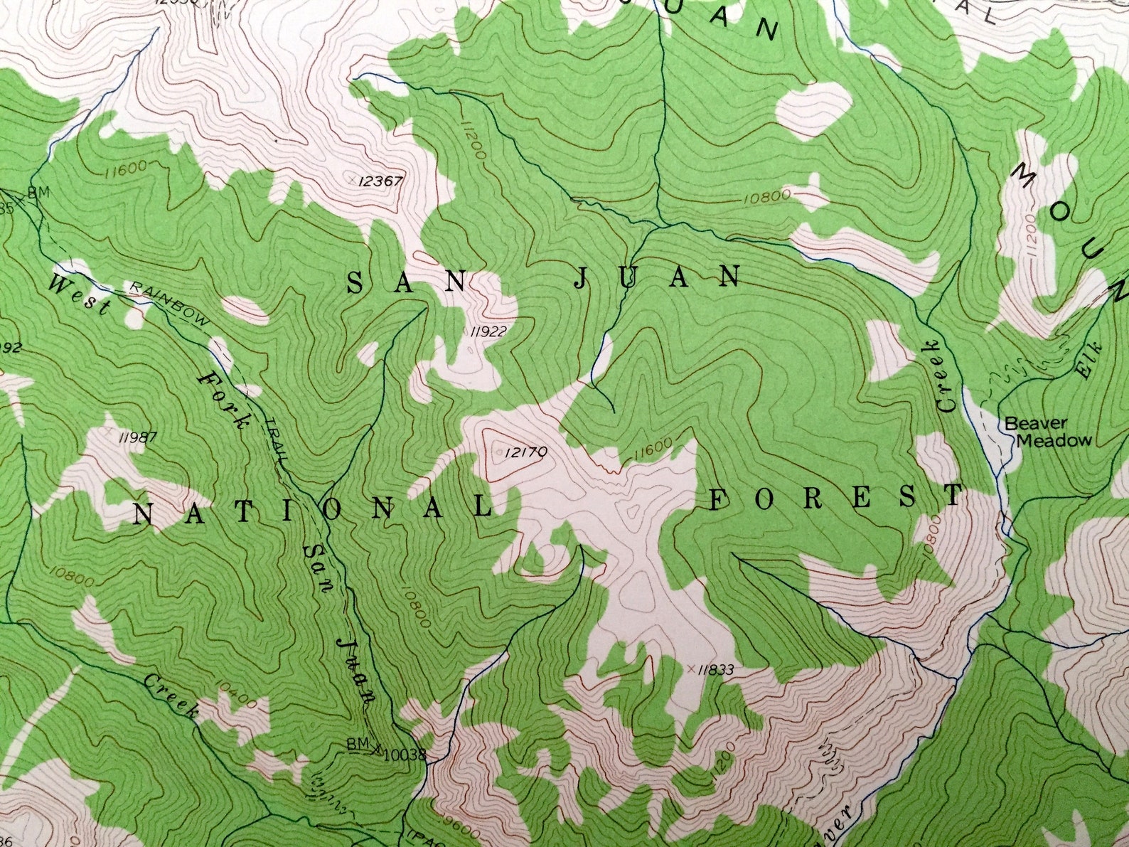 Antique Spar City Colorado 1957 US Geological Survey | Etsy