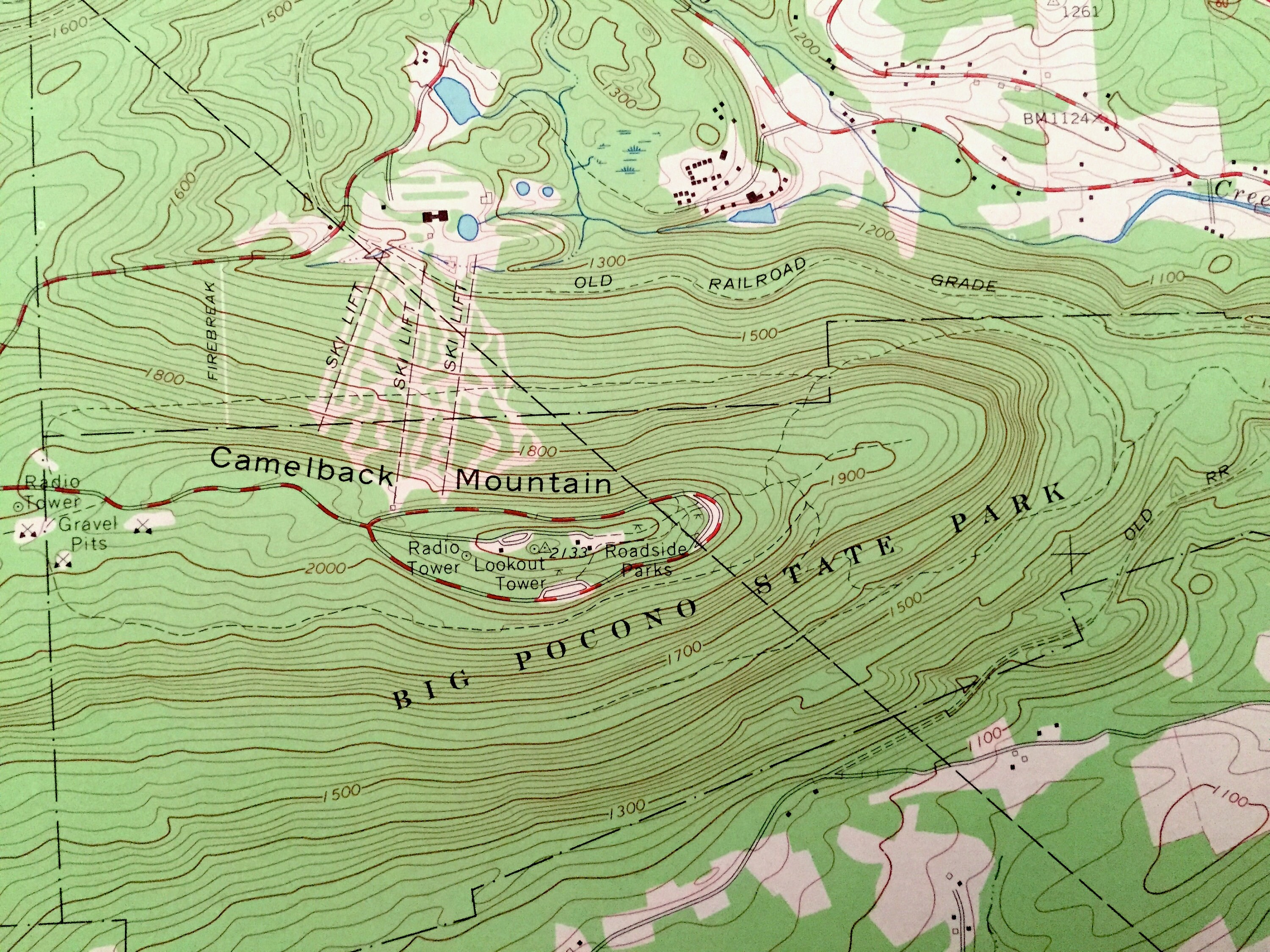 Antique Mount Pocono Pennsylvania 1966 US Geological Survey | Etsy