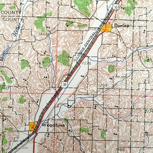 Antique Omaha, Nebraska 1958 US Geological Survey Topographic Map ...