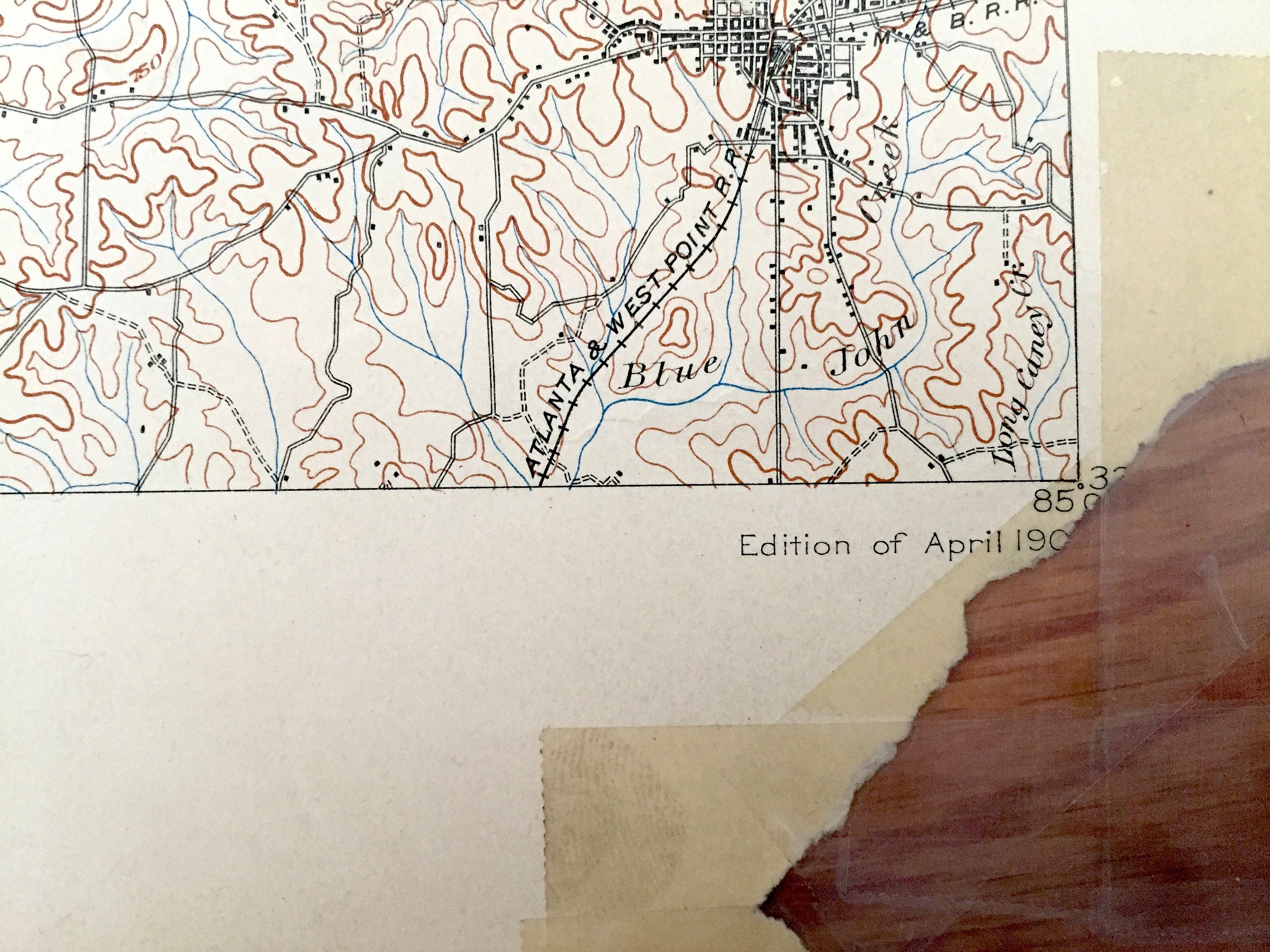 Antique Wedowee Alabama 1902 US Geological Survey Topographic | Etsy