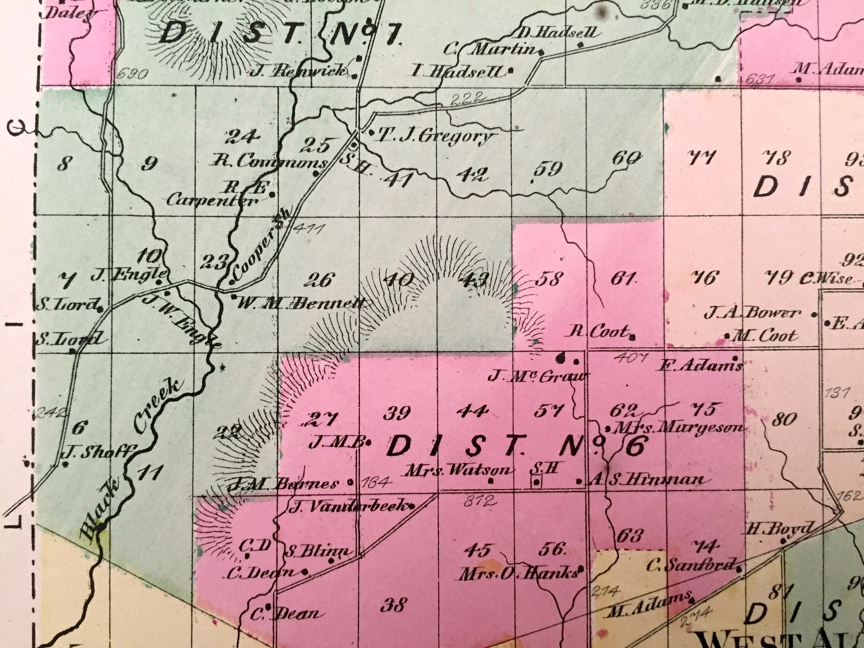 Antique 1869 West Almond New York Map from D.G. Beers Atlas | Etsy