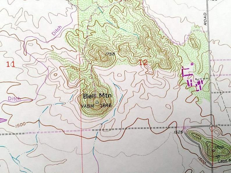 Antique Romoland, California 1953 US Geological Survey Topographic Map ...