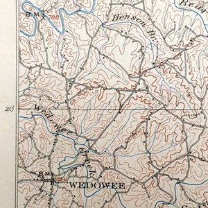 Antique Wedowee, Alabama 1902 US Geological Survey Topographic Map ...