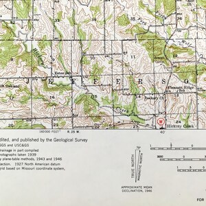 Antique Trenton, Missouri 1948 US Geological Survey Topographic Map ...