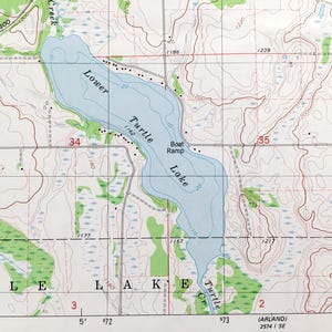 Antique Almena, Wisconsin 1978 US Geological Survey Topographic Map ...