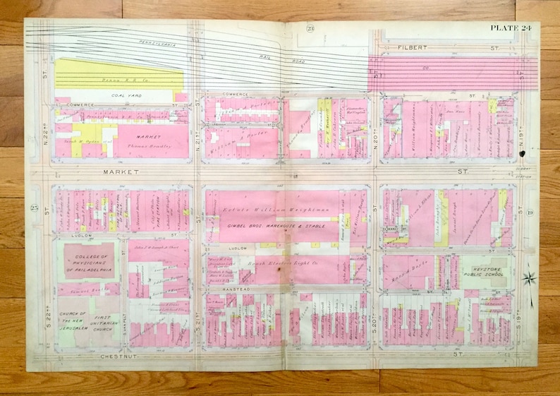 Antique Logan Square, Philadelphia, Pennsylvania 1908 Elvino V Smith ...