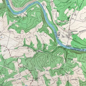 Antique Saltsburg, Pennsylvania 1964 US Geological Survey Topographic ...