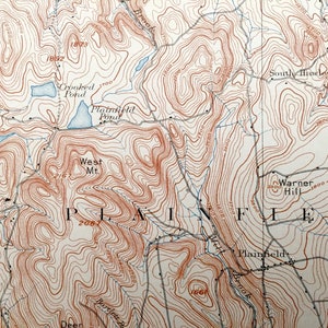 Antique Hawley, Massachusetts 1894 US Geological Survey Topographic Map ...
