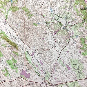 Antique Napa, California 1951 US Geological Survey Topographic Map ...