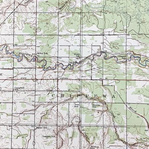 Antique Shepherd, Michigan 1936 US Geological Survey Topographic Map ...