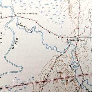 Antique Cornwall, Vermont 1946 US Geological Survey Topographic Map ...