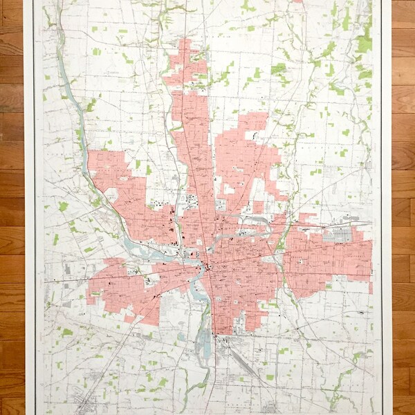 Antique City Map - Etsy