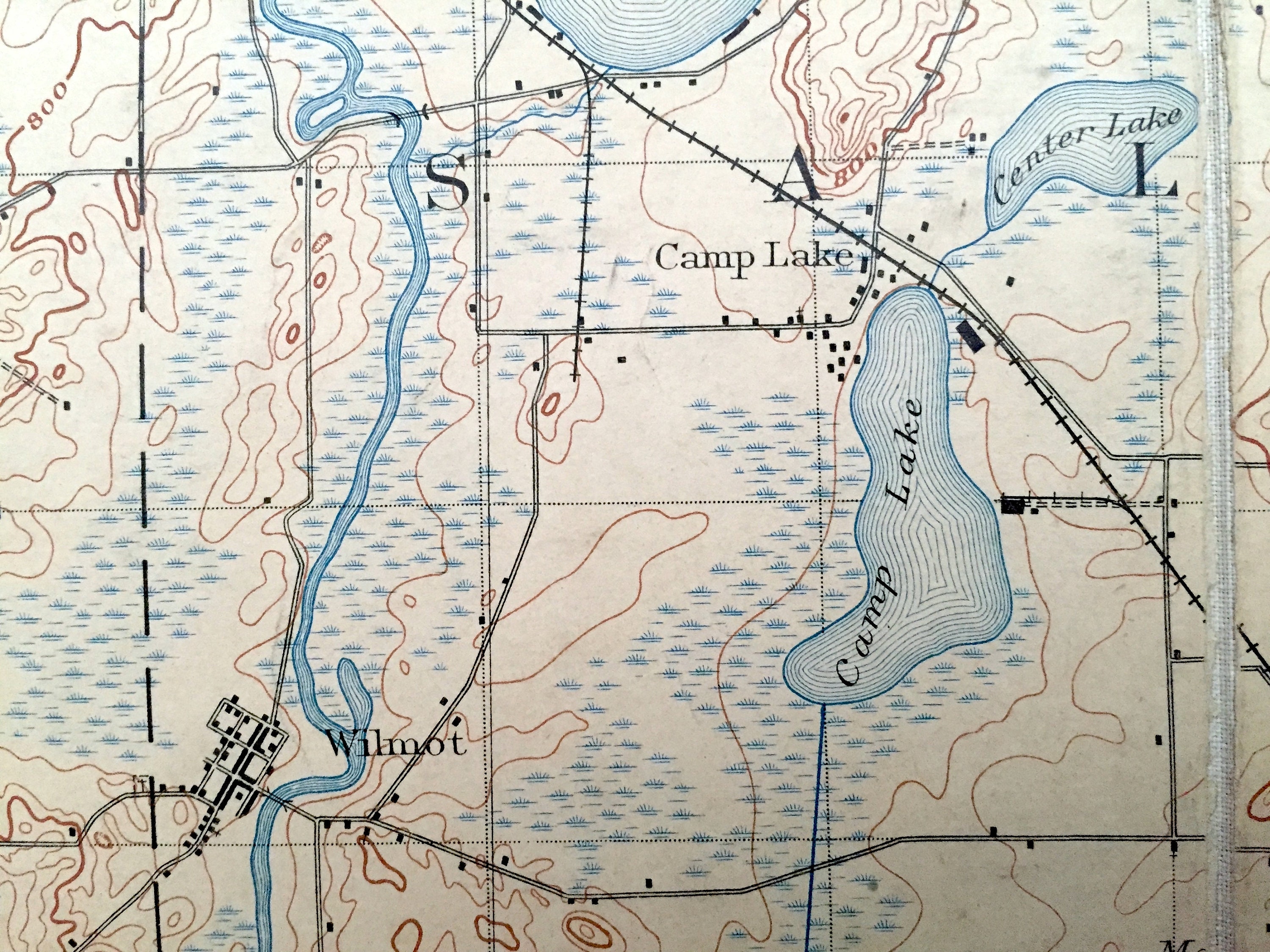 Antique Silver Lake, Wisconsin 1906 US Geological Survey Topographic ...