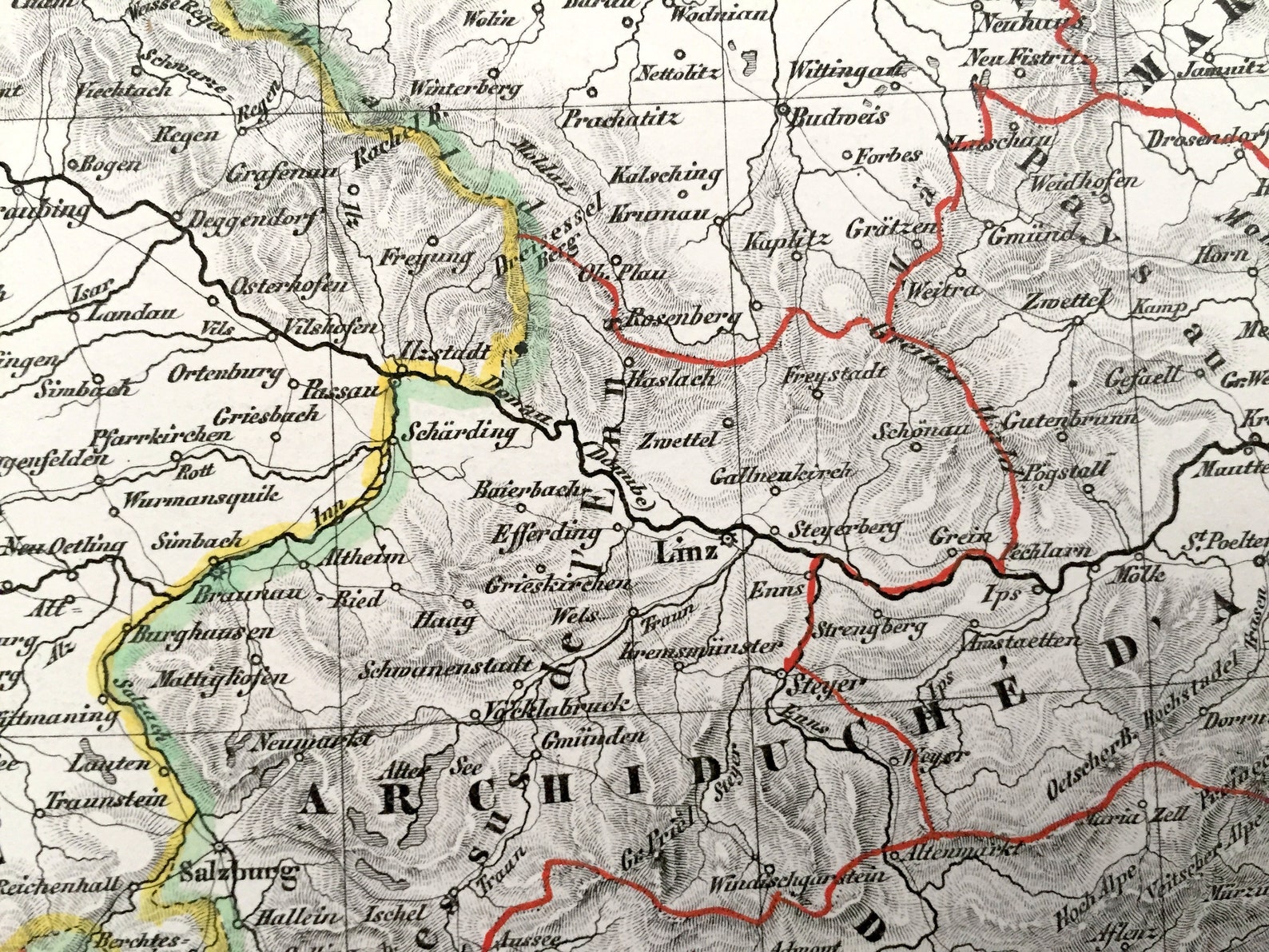 Antique 1835 Ancient Germany Map From JG Heck's Atlas Géographique ...