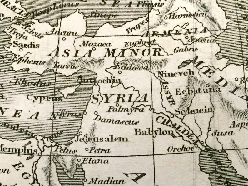 Antique 1808 World as Known to the Ancients Map by D'anville From ...