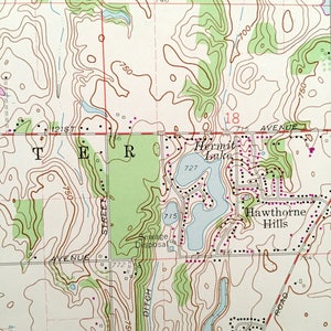 Antique St. John, Indiana 1962 US Geological Survey Topographic Map ...