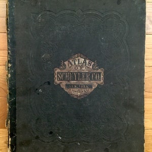 Antique 1874 New York State Map From Pomeroy, Whitman & Co. Atlas of ...