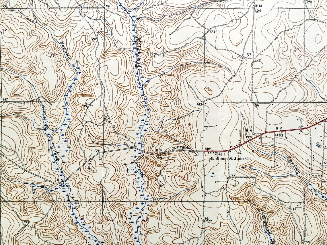 Antique Spring Hill Alabama 1943 US Geological Survey - Etsy