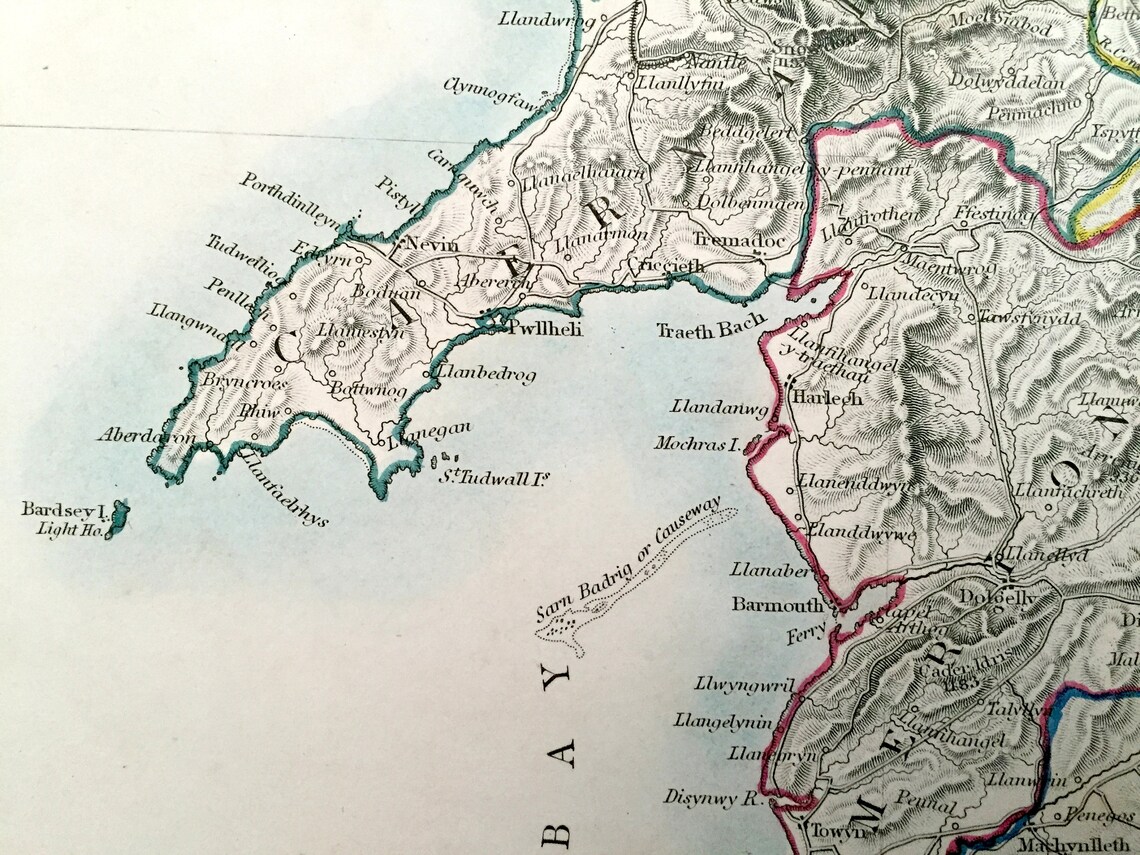 Antique 1845 England Map from SDUK Atlas United Kingdom | Etsy