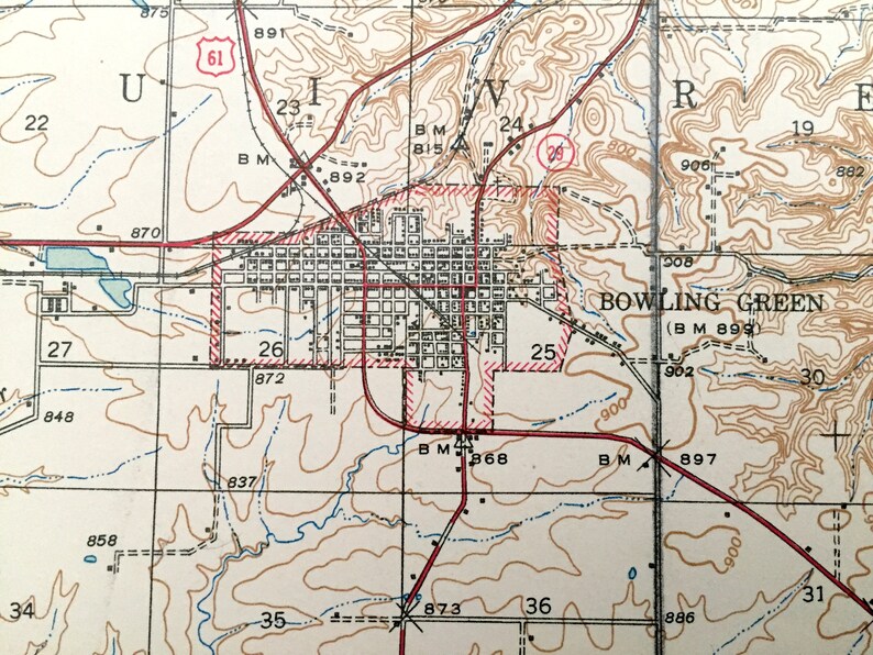 Elevation Of Pike Bowling Green Mo Usa Topographic Map Altitude Map