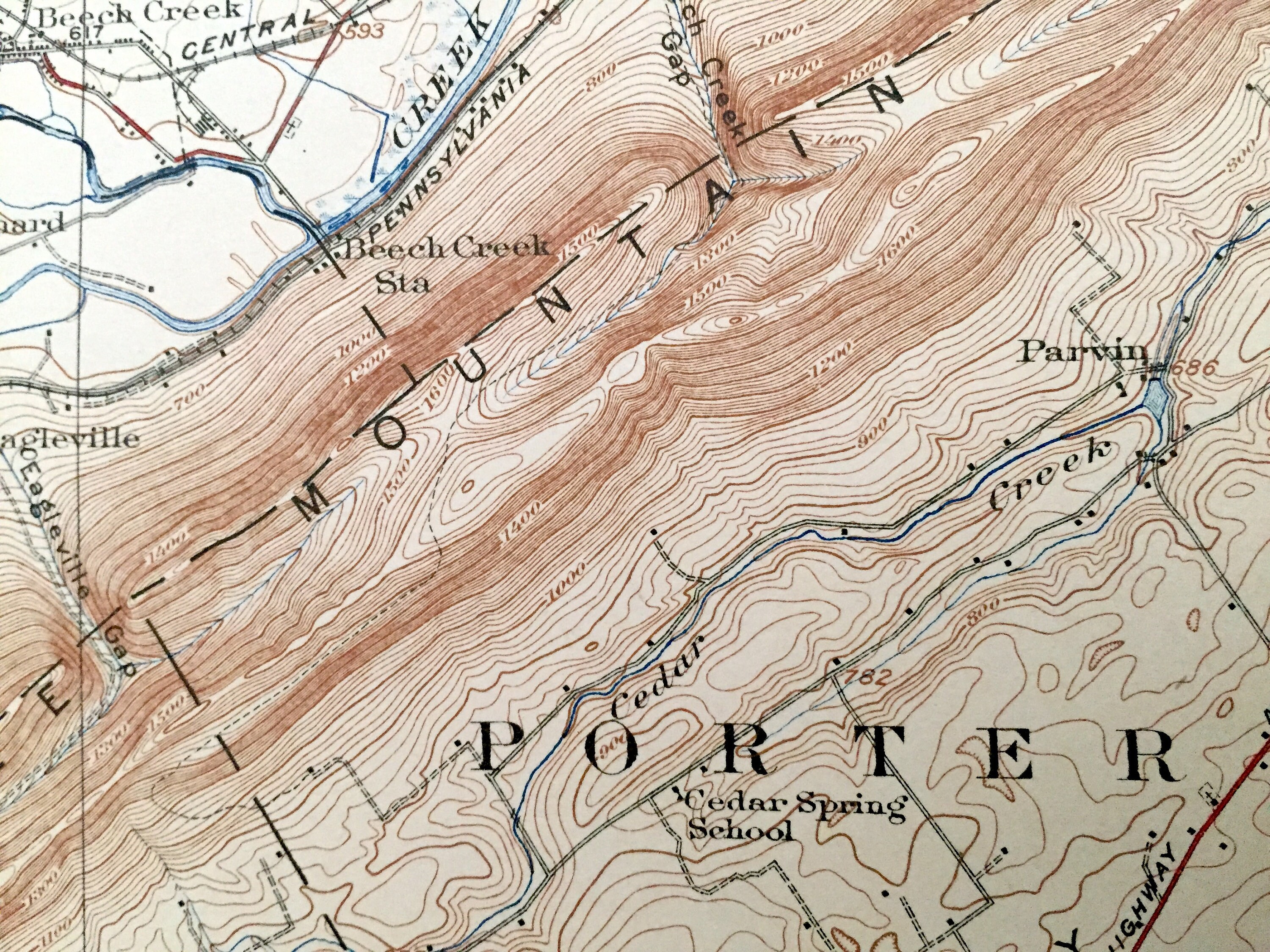 Antique Howard Pennsylvania 1923 US Geological Survey | Etsy