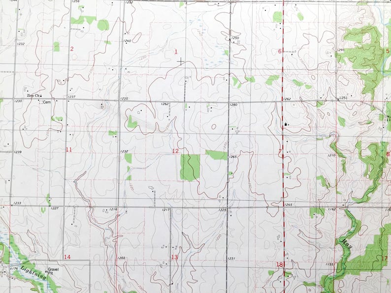 Antique Almena, Wisconsin 1978 US Geological Survey Topographic Map ...