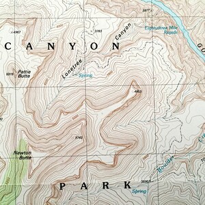 Antique Phantom Ranch, Arizona 1988 US Geological Survey Topographic ...