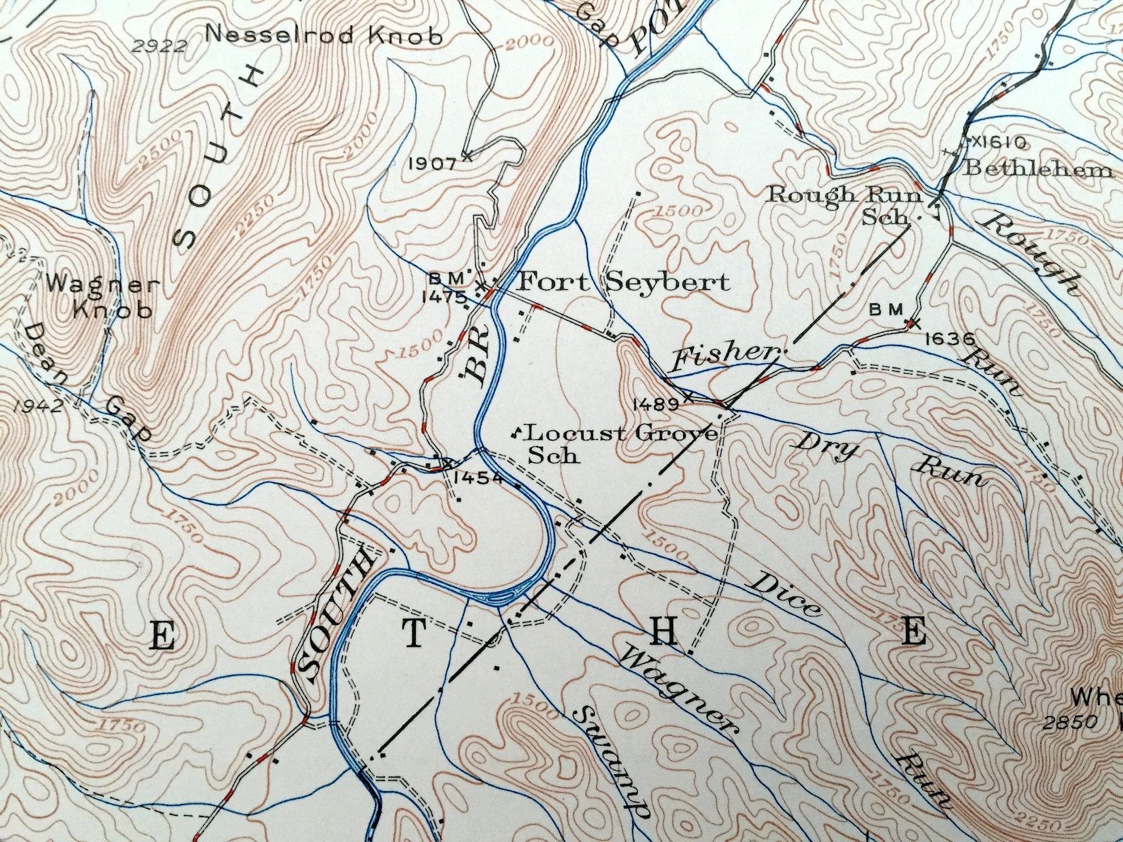 Antique Fort Seybert West Virginia 1951 US Geological Survey - Etsy