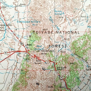 Antique Millett, Nevada 1955 US Geological Survey Topographic Map ...