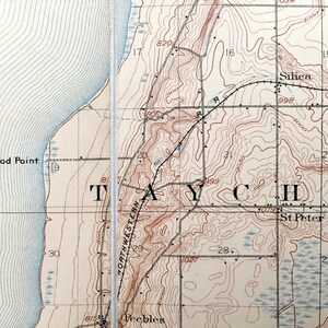 Antique Fond Du Lac, Wisconsin 1910 US Geological Survey Topographic ...