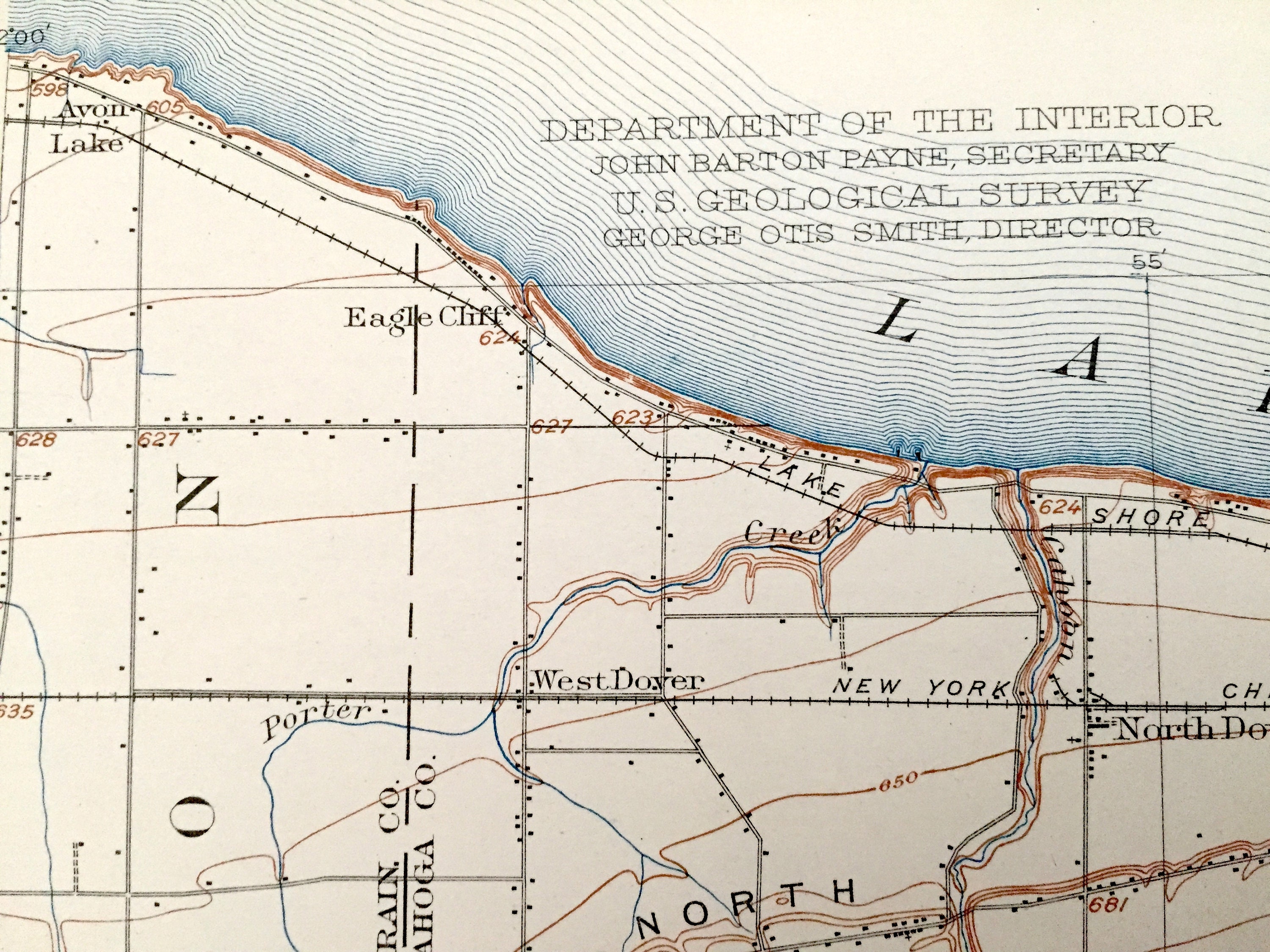 Antique Cleveland, Ohio 1904 US Geological Survey Topographic Map ...